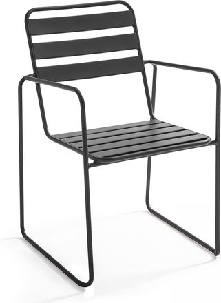 Oviala Gartensessel aus Stahl, Anthrazit