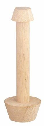 MasterClass MasterClass Hölzerner Gebäckstampfer zum einfachen Eindrücken von Teig in Mini-Loch-Formen, Braun