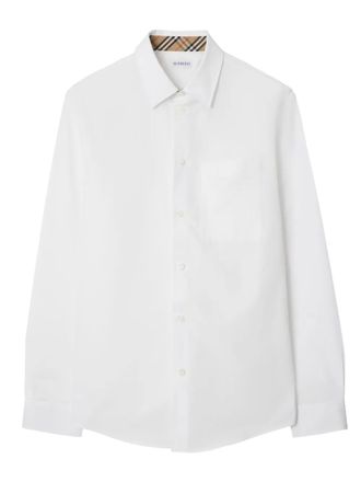 Burberry chemise en popeline - Blanc