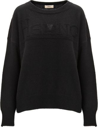 Herno Femme, Pulls, Noir, Taille: 42 FR Pulls &agrave; col rond