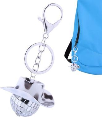 Generic Porte-cl&eacute;s boule disco - Porte-cl&eacute;s tendance r&eacute;tro en forme de mini boule disco | Porte-cl&eacute;s de voiture Hip Hop pour femmes, hommes, gar&ccedil;ons, filles, 