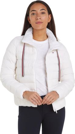 Tommy Hilfiger Damen Daunenjacke Packable Padded Jacket Winter, Weiß (Th Optic White), XL
