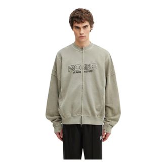 Martine Rose Zip Up Crew - Homme - Sweatshirts et sweats &agrave; capuche - Beige - Taille: L