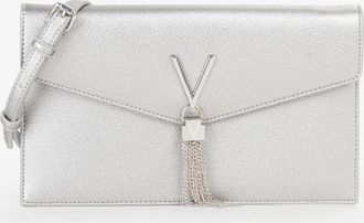 Valentino Handbags Umh&auml;ngetasche VALENTINO BAGS LUXE, Damen, Gr. B/H/T: 27cm x 16cm x 0,5cm, argento, Lederimitat, Taschen Umh&auml;ngetasche, Damen Schultertasche, Clutch mi