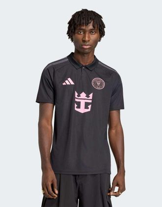 adidas adidas Performance - Inter Miami CF - Maillot de football ext&eacute;rieur de Messi - Noir/rose
