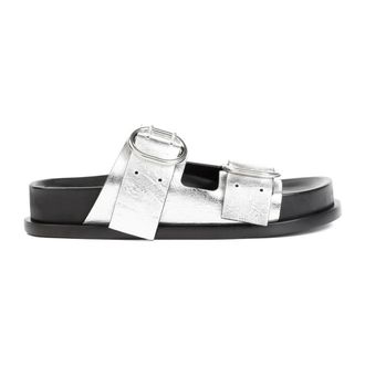 Jil Sander Sandalen - Silver Moon Leather Sandals - Gr. 35 (EU) - in Silber - für Damen
