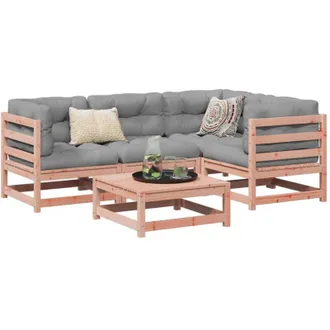 vidaXL 5-tlg. Garten-Sofagarnitur Massivholz Douglasie vidaXL300772
