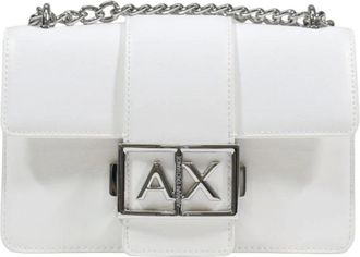A|X Armani Exchange Femme, Sacs, Blanc, Taille: ONE Size Sac Bandouli&egrave;re au Design &Eacute;l&eacute;gant