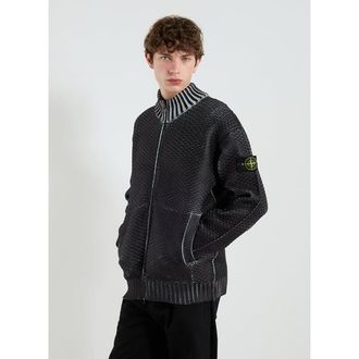 Stone Island Reißverschlussstartkragen - grau