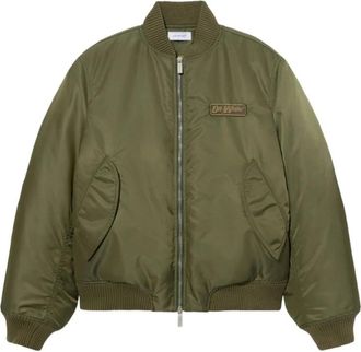 Off-white Femme, Vestes, Vert, Taille: 34 FR Bomber Jacket