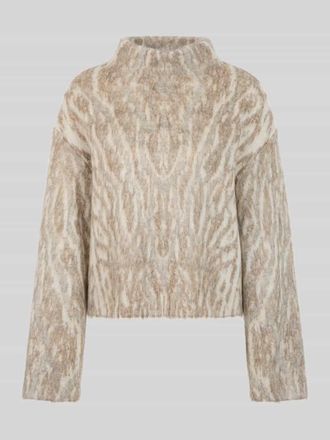 Marc Cain Pullover aus Mohairwolle mit ausgestelltem &Auml;rmel