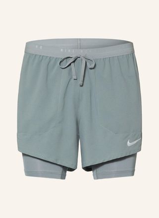 Nike 2-In-1-Laufshorts Stride grau