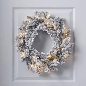 Lights4fun Couronne de No&euml;l Lumineuse pour lint&eacute;rieur