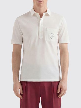 Brunello Cucinelli Polo Homme couleur Blanc