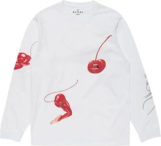 Edwin Homme, Tops, Blanc, Taille: S Long Sleeve Hauts