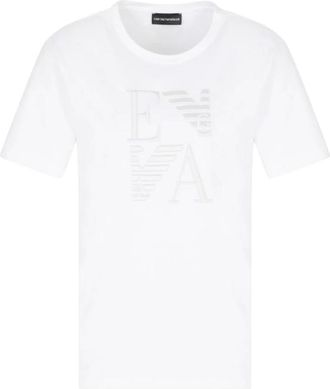 Emporio Armani Femme, Tops, Blanc, Taille: 38 FR T-Shirt
