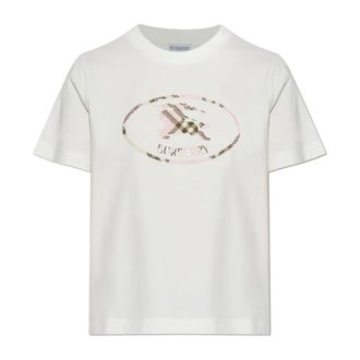 Burberry Femme, Tops, Blanc, Taille: 44 FR Frankie T-shirt