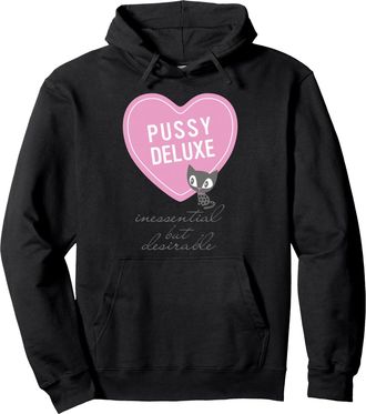 Pussy Deluxe Inessential but Desirable Cat Pullover Hoodie
