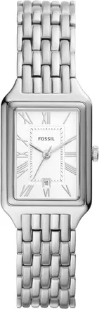 Fossil Uhr - Raquel Three-Hand Date Stainless Steel Watch - Gr. unisize - in Silber - f&uuml;r Damen