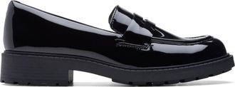 Clarks Damen Orinoco2 Penny Loafer, Black Patent, 36 EU