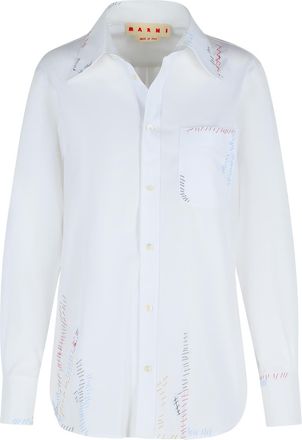 Marni Chemise en coton blanc marni