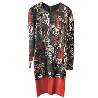 Cedric Charlier Multicoloured Satin Dress Size S