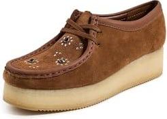 Clarks Wallacraft Bee Studd Chaussures pour femme, Daim marron/orange, 38.5 EU