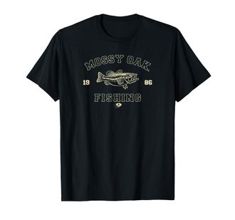 Mossy Oak Fishing 1986 Built For The Bite Fish Logo T-Shirt