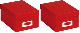 Walther Design Aufbewahrungsboxen rot 10 x 15 cm Fun FB-115-R (Packung mit 2)