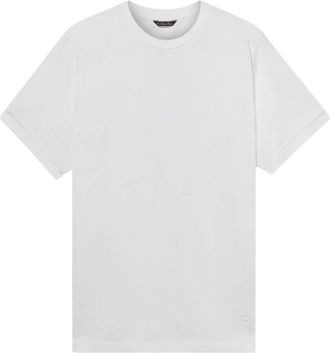 Brooks Brothers Homme, Tops, Blanc, Taille: XL Cotton T-Shirt