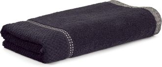 M&ouml;ve New Heritage Pearls and Stitches Duschtuch 67 x 140 cm aus 100% Baumwolle, Dark Grey