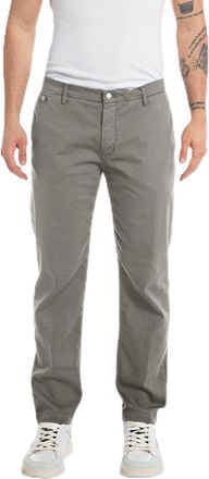 Replay Herren Chino Benni Regular-Fit mit Stretch, Medium Grey 176 (Grau), 36W / 34L