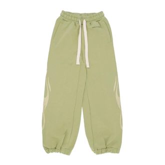 Vision Of Super Flames Leichte Trainingshose Gr&uuml;n/Wei&szlig; - - Trousers - Damen - Gr&uuml;n - L