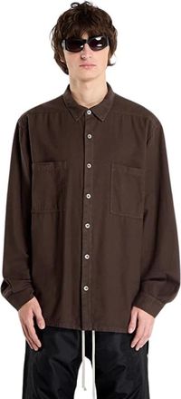Rick Owens Camicia Overshirt Jumbo - Homme - Chemises - Brun - Taille: M