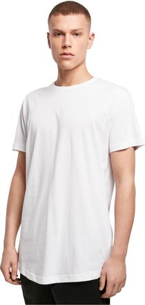 Build Your Brand Shaped Long Tee, white2, XXL