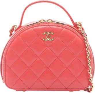Chanel Sac bandouli&egrave;re Matelasse en cuir dagneau Pre-owned - Femme - Pre-owned - Rose - Taille: ONE Size