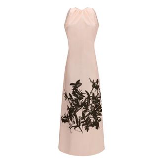 Crida Milano Robe Longue Petunia - Femme - Robes - Rose - Taille: 38 FR