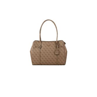 Guess Leona Logo 2 Comp Tote - - Bags - Damen - Braun - ONE SIZE