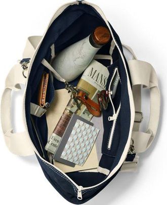 Lands End Canvas-Tasche Multiway, Damen, Größe:null regular, Blau, Baumwolle, by Lands End