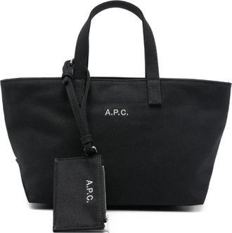A.P.C. A.p.c., Femme, Sacs, Noir, Taille: ONE Size Le Drummer Toile Small Tote Bag