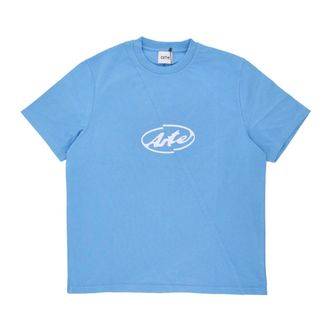Arte Circle Logo T-Shirt - - Tops - Herren - Blau - M