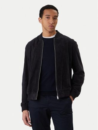 HUGO BOSS Lederjacke H-Muller 50543213 Dunkelblau Regular Fit