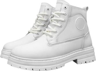 Generic Bottines Homme Lacets Rétro Bottes Courtes de Randonnée Plates Semelle Antidérapante Tendances Style Britannique Chaussures Montantes Décontractée Con