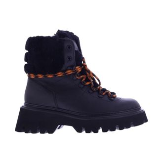 Woolrich Stiefeletten mit Pelz f&uuml;r Damen - - Shoes - Damen - Schwarzk - 37 EU