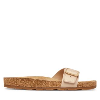 Tommy Hilfiger Pantoletten Tommy Hilfiger Cork Footbed Slip-On FW0FW09344 Beige