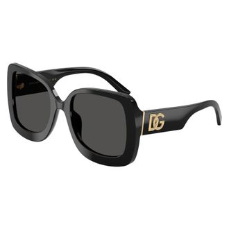 Dolce & Gabbana Eckige Sonnenbrille - - Accessories - Damen - Schwarzk - 55 MM