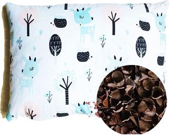 Generic Gesunder Schlaf Buchweizenkissen Kissen mit Buchweizenschale mit Reißverschluss, Unterstützung der Halswirbelsäule, orthopädisches Naturkissen, mit In