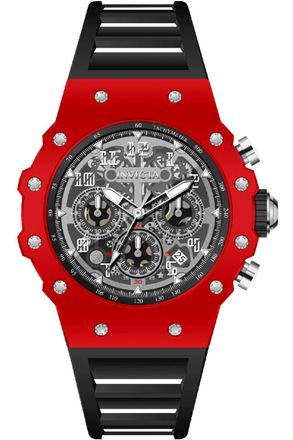 Invicta Racing 69648 Herrenuhr - Quarzwerk - Acryl mit silbernem Zifferblatt - 43 mm