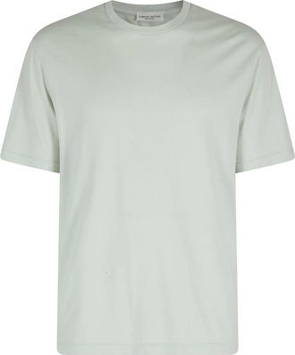 Roberto Collina Homme, Tops, Vert, Taille: L Girocollo MC