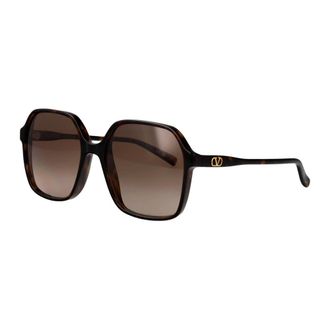 Valentino Garavani Femme, Accessoires, Brun, Taille: 56 MM Lunettes de soleil